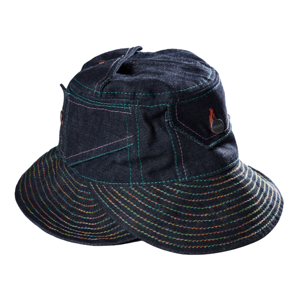 Selvedge Patch Pocket Bucket Hat - Fortune WWD