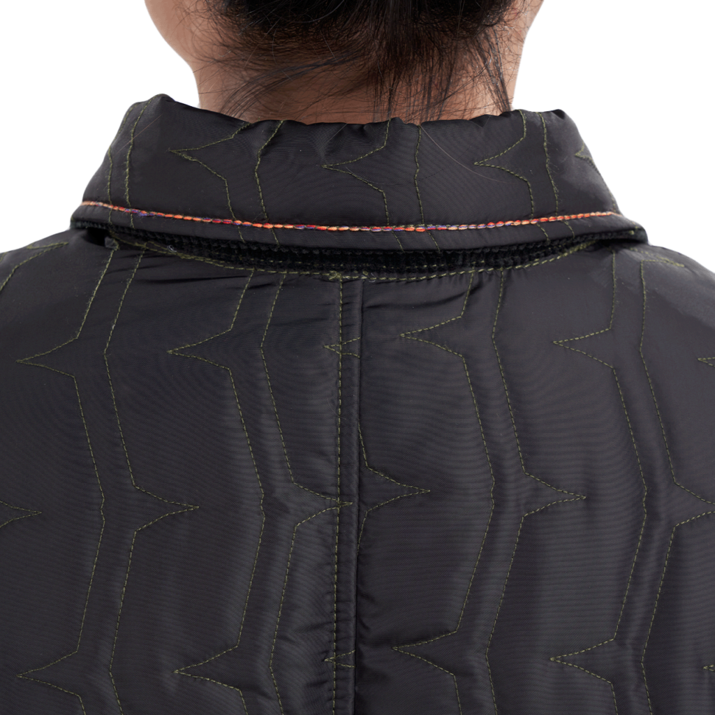 Reversible Patchwork Down Jacket - Fortune WWD