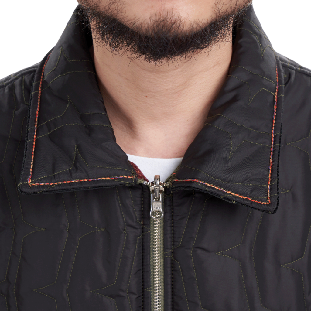 Reversible Patchwork Down Jacket - Fortune WWD
