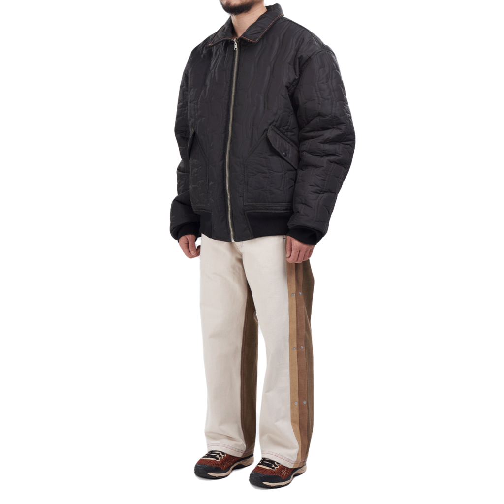 Reversible Patchwork Down Jacket - Fortune WWD