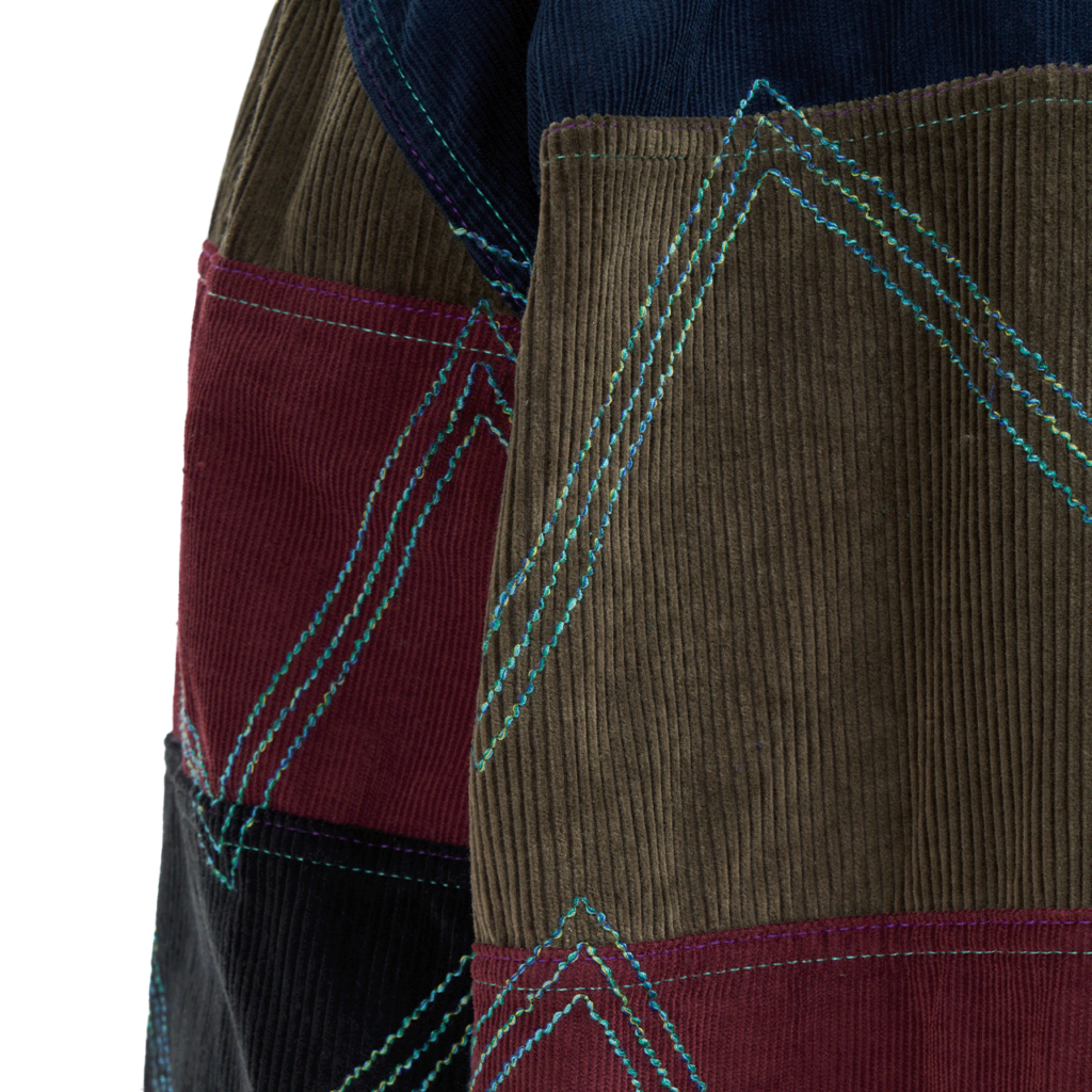 Corduroy Patch-Panel Safari Jacket - Fortune WWD