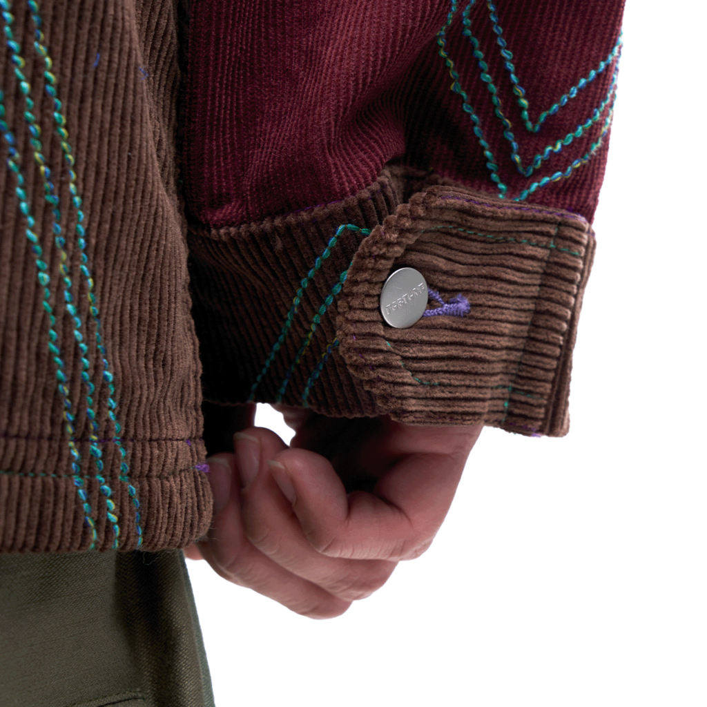 Corduroy Patch-Panel Safari Jacket - Fortune WWD
