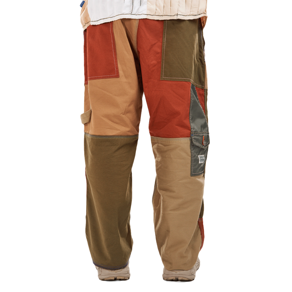 Multi-Tone Patchwork Carpenter Pants - Fortune WWD